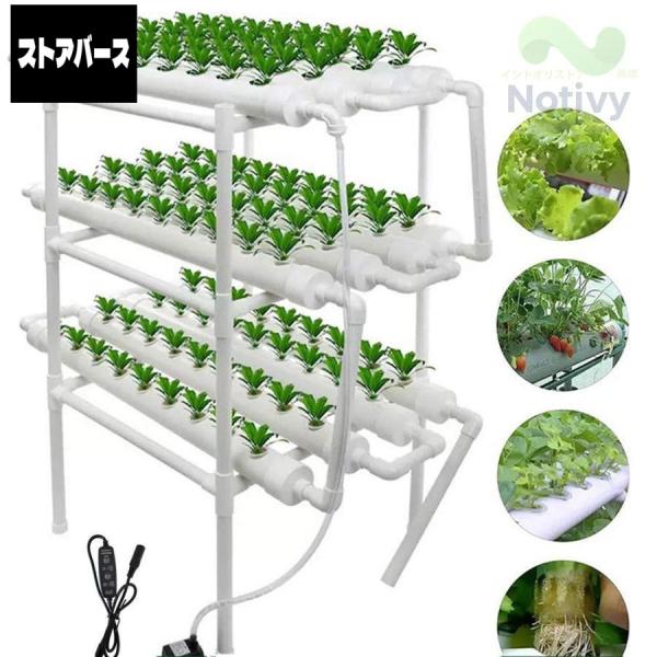 水耕栽培キット 野菜 栽培キット すいこう栽培キット 室内 いちご 家庭菜園 水耕栽培セット プランター 108穴