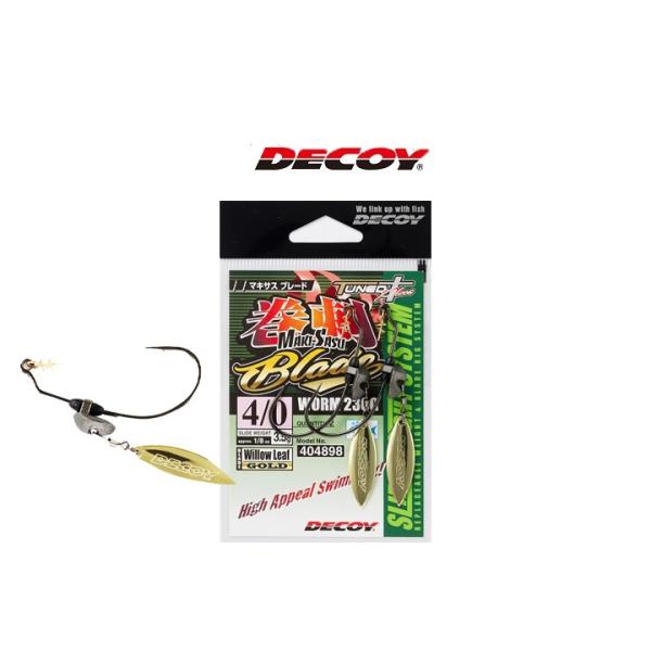 マキサスブレード　2個入りワーム持ちが極めて高く、まっすぐセットしやすい“マキサスキーパー”採用の「WORM30」に、脱着式シンカーの「SLIDE WEIGHT」を標準装備。そこへ、回転波動とキラメキによる抜群のアピール力を発揮するブレード...