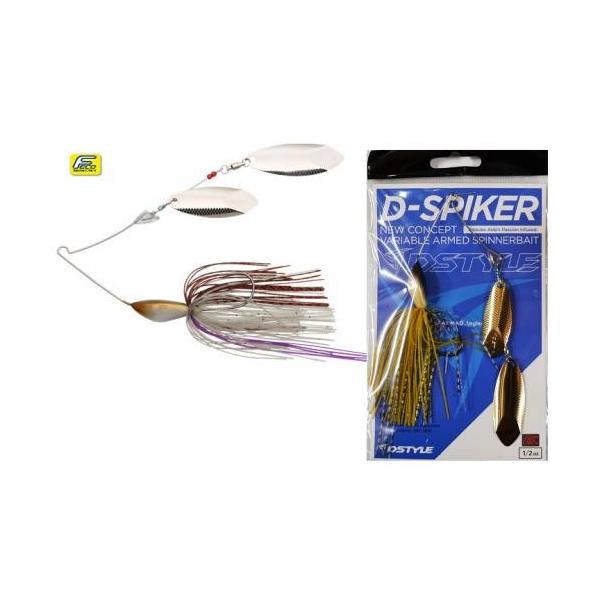 ■ディー・スパイカー　1/2oz/■JB/NBC FECO認定商品。　　青木大介が導き出した答え。それは、常にブレードが回り続けること。 　着水からピックアップまで絶え間なくアピールし続けるスピナーベイト 特定の条件下では圧倒的な強さを生む...