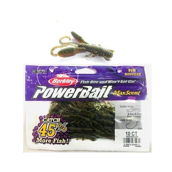 バークレイ　クリッターホッグ　2.6インチ■重さ:約3.9g　■入り数: 10推奨フックサイズ：＃1, #2(ジグヘッド、オフセットフック)MaxScentの食わせ能力の高さは既に多くの方が実感されているだろう。そのMaxScent素材を使...