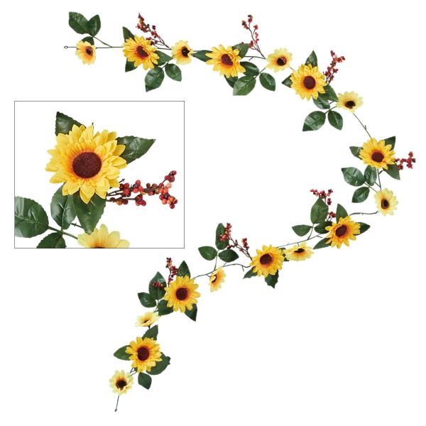 ●サイズ／L180cm 花径：7〜10cm●素材／ポリエステル