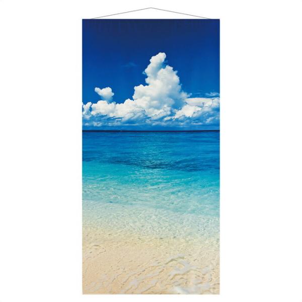 ●サイズ／90×180cm●素材／ポリエステル●特記事項／※上下パイプ・上部ひも付き 片面