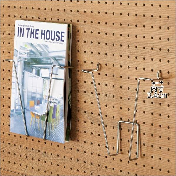 【素材】スチール製 クロームメッキ【その他仕様】耐荷重：1kg【特記事項】対応サイズ：W22.5〜24.5cm穴位置をW22.5〜24.5cmまで調整可能です。※有孔パネルオプションにつきまして、基本的にストア・エキスプレスオリジナル什器対...