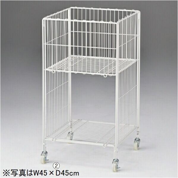 ■■商品特徴■■投げ込み型のワイヤーワゴンの下段に在庫ストックができる機能を付加した2段ワゴン！折りたたんでコンパクトに収納できます。●サイズ／H85cm 線材：カゴ直径2.5mm 外周直径8mm●素材／スチール製 粉体塗装●重量／7.9k...