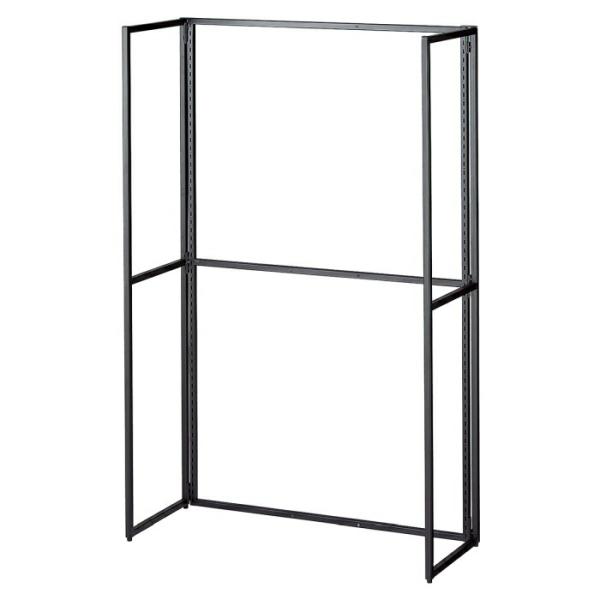 組立で苦労しない！ フレームを開くだけで組立完了！ ボルトレスで組立簡単！折りたたみ式スリット什器！ 19mm角の細パイプ仕様で軽量化を実現。スリット芯々88.8cm仕様で豊富なシステムオプションに対応。【サイズ】幅96.4×奥行38×高さ...