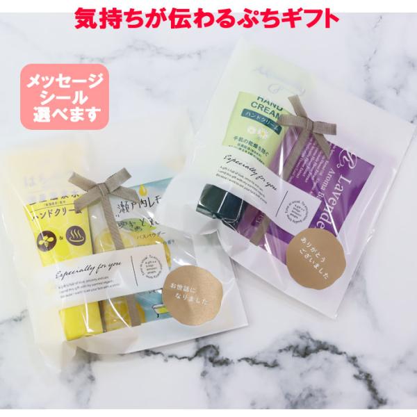 【セット内容】アソート入浴剤1個とハンドクリーム1個＊＊＊当店がランダムにお入れしますのでお選びいただけませんのでご了承下さいませ。【ご注意】＊掲載写真はデジタルカメラを使用している関係上、実際の商品と色および質感など、若干異なる場合がござ...