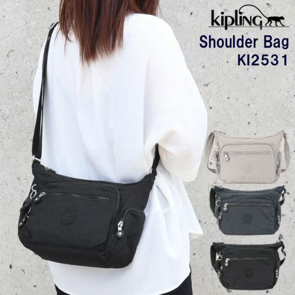 【ブランド】キプリング/Kipling【サイズ】横：約24ｃｍ　縦：約22ｃｍ　マチ：約13ｃｍ　ショルダー：最長約126ｃｍ　重さ：約330ｇ　容量：約7L【素材】ナイロン100%【カラー】1：Kip-KI2531-P39-BlackNo...