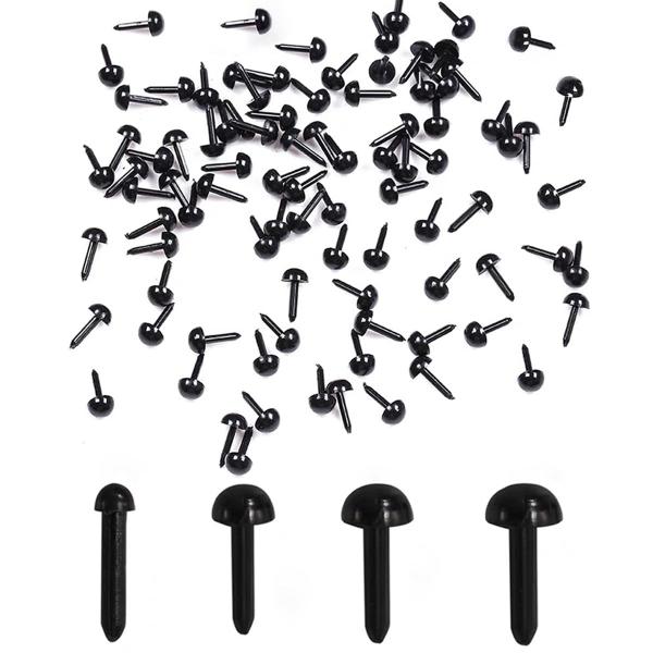 【商品説明】　・[4サイズ展開]3mm、4mm、5mm、6mm 各サイズ100個の目玉が入っており、自由に使用可能。・[人気の手芸用品]このクラフトはとても人気があり、生活に興味と楽しみを加えることができる。 羊毛フェルトで目、猫目、鼻、休...