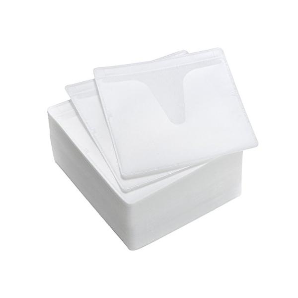 【商品説明】　・100枚入りで1枚のケースに2枚収納できる両面収納タイプです。ジャケットカードが収納可能で、表にメディア、裏にジャケットカードというような収納も行えます。・ディスク接触面はレーベルインクが貼り付きにくいシボ加工を施しています...