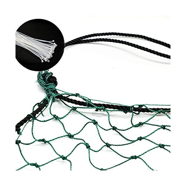 【商品説明】　・ナイロン結束バンド（ホワイト）長さ：200mm 　・ネットの線は細い糸45本が撚り合わさり1本の網糸になり、糸の太さは1.6mmです。丁寧に編み込み強度に優れ、長くお使いいただけます。（登録済み：番号商願７１１６３）・マス目...