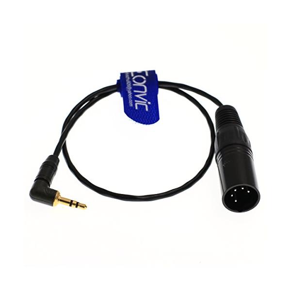 【商品説明】　・プラグA:5ピンXLRオスプラグ・プラグB:ステレオ3.5mmジャックプラグ接続・標準的な3.5mmステレオ出力を持つ携帯電話やその他のデバイスを5ピンXLRオスプラグ入力に接続するのに最適です。・長さ:0.5m※未決済で３...