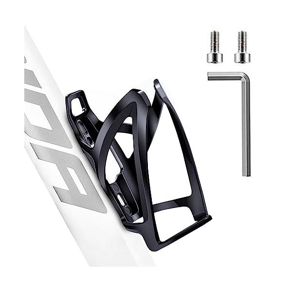 【商品説明】　・【セット内容】ブラック自転車のボトルホルダー×1、ステンレス製のネジ2 + 1スパナ。・【商品スペック】：8cm×8cm×14cm。ペットボトル、水筒、ドリンクボトル、レーサーボトルなど、様々なサイズのボトルが収納できます。...