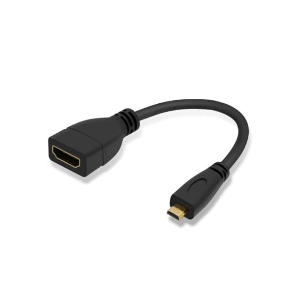【商品説明】　・HDMIからマイクロHDMIアダプター。HDMIケーブルをHDMIマイクロ接続に変換。・Micro HDMI高速オス-HDMIメスアダプターにより、HDMIケーブル付きのスマートフォンをHDMI接続ポートのあるテレビに即座に...
