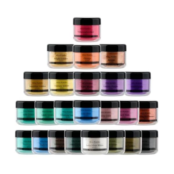 【商品説明】　・さまざまな色：24種類の色。満足のいく効果をランダムに合わせることができます。・使いやすい：粉末染料は素早く溶けて石鹸に付着し、完璧な製品を簡単に作成します。・安全性：高品質の染料を提供しています。 彼らは、非毒性、安全、ス...