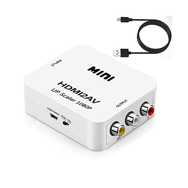 【商品説明】　・【HDMI to RCA 変換】このHDMI to RCA 変換コンバーターはHDMIをAVコンポジット及びFL/FRオーディオに変換できます。お客様が高画質のHDMI動画を普通のテレビ、VHS、DVDなどのことが体験できま...