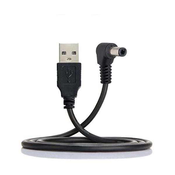 【商品説明】　・CY USB 2.0 Aタイプ オスから右角度 90度 5.5 x 2.5mm DC 5V 電源プラグ バレルコネクタ 充電ケーブル アプローチ 80cm・Galaxy S3 S4 S5 Note2 Note3 携帯電話とタ...