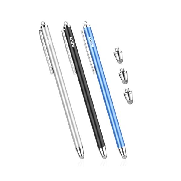 【商品説明】　・【商品詳細】◆ペン先は高感度な導電繊維を採用し、ゴム製と比べて滑りと反応性がもっとよく、操作性や耐久性ももっと優れます。◆ステンレス鋼とアルミニウムで作られ、プラスチック無し、程よい重さ。◆6mm直径のペン先はツムツムとパズ...