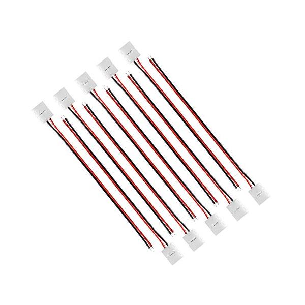 【商品説明】　・?10mm幅のLEDテープライト用延長ケーブルです。・?2PINコネクタは10本あり、5050単色LEDテープライト用です。・?半田付け不要です。LEDテープライトを切断して再接続するだけで簡単に使用できます。・?通常の屋内...