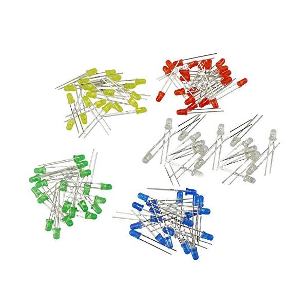 【商品説明】　・数量：色ごとに20、合計5色、合計100個・発光色：白 赤 黄色 青 緑・直径：3MM※未決済で３日経過した場合は、ご案内無しで一旦キャンセルさせていただきます。※食品商品について・・・商品サンプル画像に賞味期限が記載されて...
