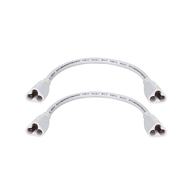 【商品説明】　・T5 T8 LEDランプ接続ワイヤ用のダブルオス - オスコネクタケーブルを延長するか、またはLED電球ランプホルダーソケットを接続することができます。・T5 T8 LED統合チューブライト、または3ピンメスt5 t8 LE...