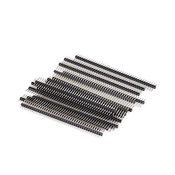 【商品説明】　・20 x 40P単一列 ピンヘッダーストリップ・カラー：ブラック、シルバートーン・ピンピッチ：2.54 mm・材質：プラスチック、金属・製品名：ピンヘッダー※未決済で３日経過した場合は、ご案内無しで一旦キャンセルさせていただ...