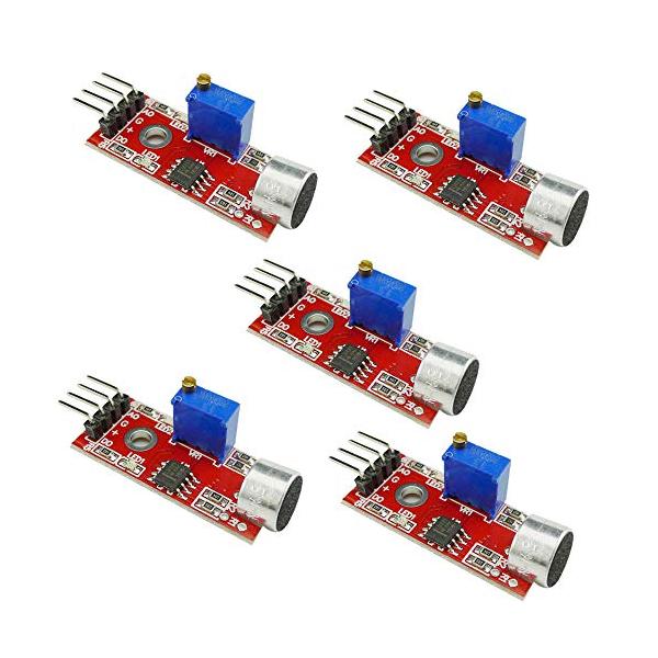 【商品説明】　・5V DC電源使用・このモジュールには2つの出力:アナログアウトプット,しきい値フリップレベル出力・ポート：AOは/ G/+/ DO・電源インジケータあり，コンパレータ出力インジケーター・高感度マイクと高感度※未決済で３日経...