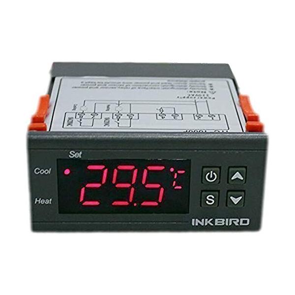 【商品説明】　・4つのボタンがあり、操作が簡単です。°Cと°Fの切り替えられます。・二つリレー出力は、同時に加熱と冷却両方を制御できます。・冷凍庫、コンディショナー、温室、犬舎、インキュベーターなどに適しています。・読みやすいです。測定され...