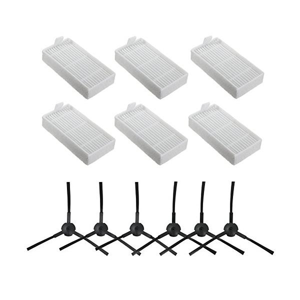 【商品説明】　・【サイドブラシの注意事項】エッジクリーニングブラシの毛は輸送の不正でちょっと曲がるかもしれないが、温かいお湯で4分ぐらい浸して、取り出して、水気をよく取ります。エッジブラシはまっすぐになります。・パッケージ内容: 6個フィル...