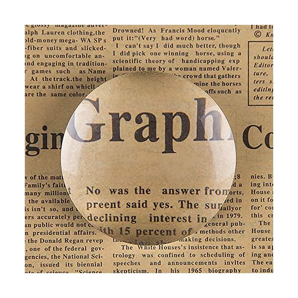 【商品説明】　・【プレゼント】透明も高級感があって父の日、母の日、お中元、敬老の日、クリスマス、誕生日、恩師、上司、新年へのプレゼントに最適。・【拡大鏡の使用】この光が集まるガラスドームで地図、新聞、雑誌を簡単に拡大できます。この読み取り拡...