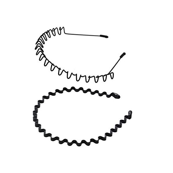 【商品説明】　・【オシャレメンズ】色が黒でデザインがシンプルなので、男性にも人気のカチューシャをご紹介します。・【サイズ】全長約40cm、幅調整可能。頭周りが少し大きくなって、初めて身につけると痛みがある場合は、カチューシャの幅を大きくして...