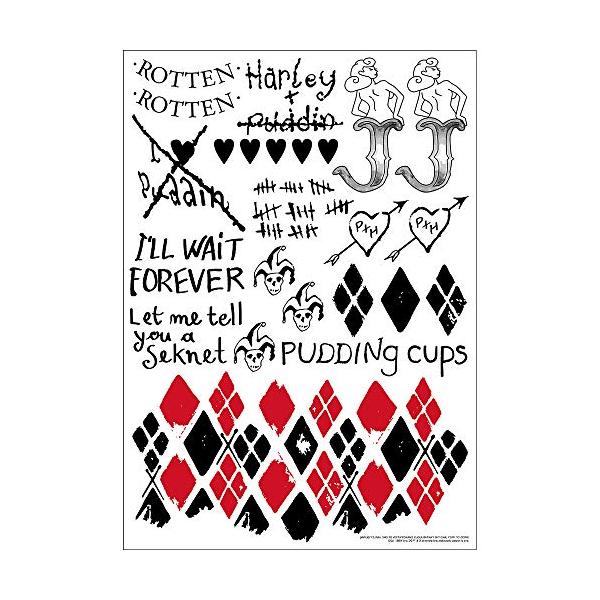 【商品説明】　・DC Comics(DCコミックス) BIRDS OF PREY(and the Fantabulous Emancipation of One Harley Quinn)のタトゥーシール。 A4サイズの台紙にシールがついて...