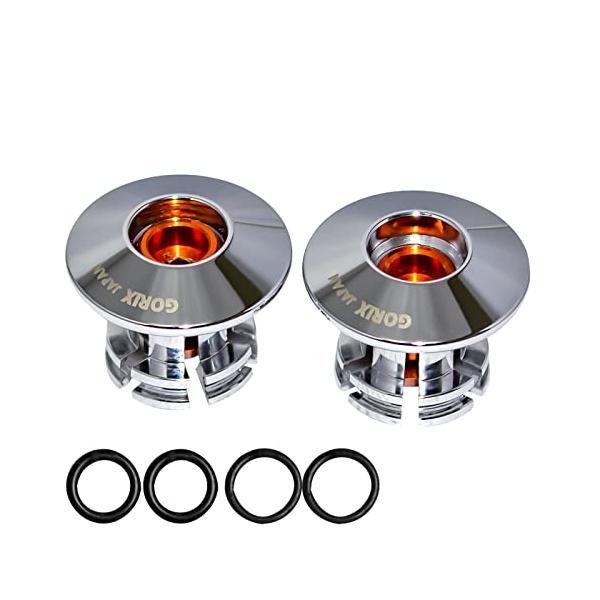 【商品説明】　・[美しさと品格、そしてスペシャルな輝き]・【商品内容】：エンドキャップｘ2、ゴムバンドｘ4本（大ｘ2、中ｘ2）【サイズ】：プラグ19x20mm、表面径26mm【本体重量】：13g（ペア）【材質】：6061アルミニウム合金、完...