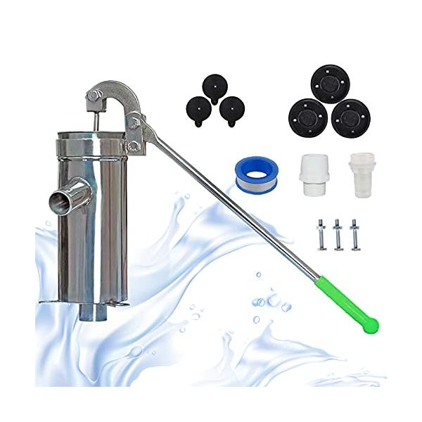 【商品説明】　・【丈夫で錆びないステンレス素材】本製品はすべて201ステンレススチール製で、ハンドルも無垢のステンレススチールで、頑丈で耐久性があり、錆びません。 機械的な故障がほとんどないので、誰でも安心して使うことができます。 井戸ポン...