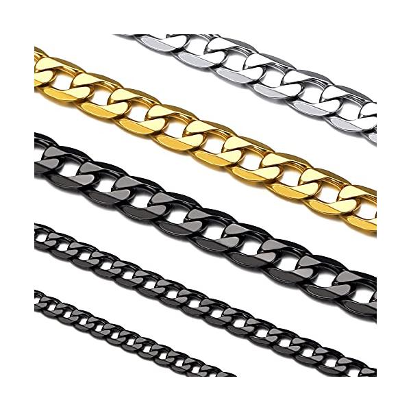 【商品説明】　・[ステンレスネックレス] 316Lサージカルステンレス製のネックレスチェーンです。シルバー色ステンレス製そのままのお色です。金属アレルギーの方にも安心してご使用いただけます。ゴールド色とブラック色は金属メッキコーティングを施...