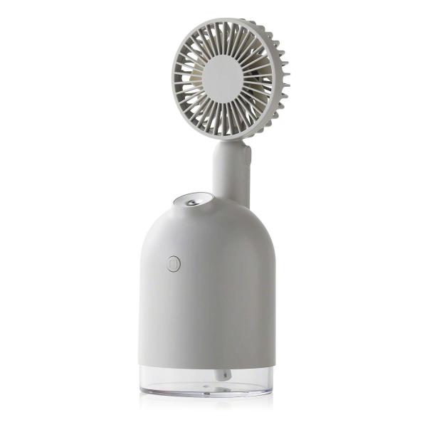 【商品説明】　・1台4役で夏も冬も使える 卓上加湿器|卓上ミストファン|卓上扇風機|ハンディファン・USB充電式なので自宅でも外出先でも持ち運んで使える・ミスト量は最大50ml/hでたっぷり潤う 連続噴霧とリズム噴霧の2モード搭載・扇風機の...