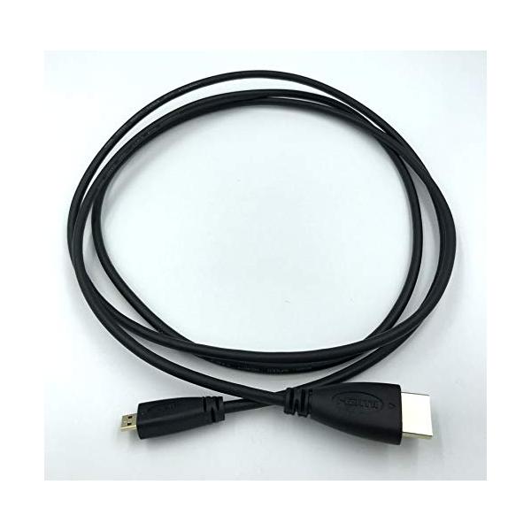 【商品説明】　・microHDMI - HDMI 変換ケーブル接続ケーブルです。対応スマートフォンやAV機器などで使用可能です。・※ケーブル長＝約 145cm・※パッケージ・マニュアルはございません。・※詳しい使用は画像にてご参照ください。...