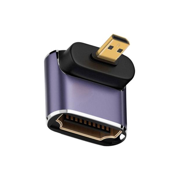 【商品説明】　・Micro HDMIアングルタイプ ポート周辺のスペースが限られていても、HDMIメスポートに接続できます。・UHD 8K 60hz HDTV対応、HDCPと3Dをサポート。・このMicro HDMIカプラーはHDMIケーブ...