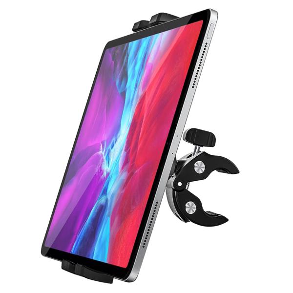 【商品説明】　・「多機種対応」このユニバーサルハンドルバータブレットホルダー、調整可能なブラケットは幅119ｍｍから260ｍｍまで伸びます。全て４-１1インチデバイスに向けます。 対応タブレット：iPad Pro 9.7 / 10.5 / ...