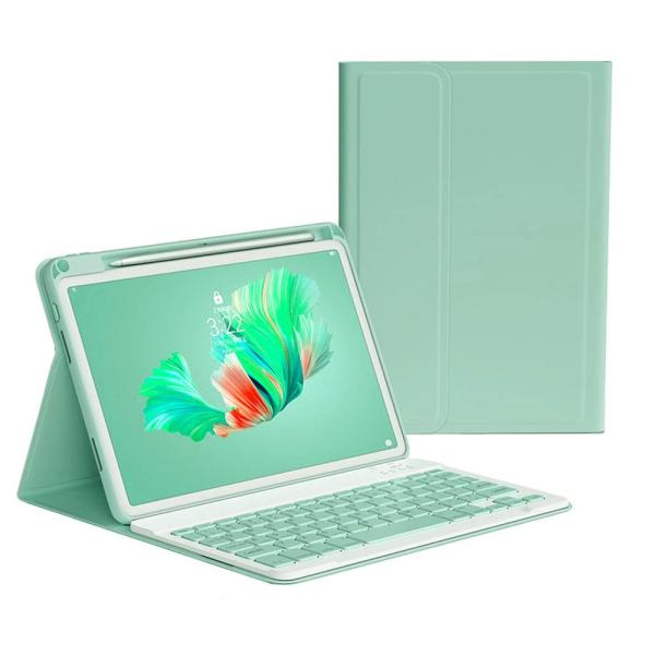 【商品説明】　・※ペンとタブレットは付属しません。・カラーキーボード：人気アイパッドカラーキーボード、カラーキーとパネルの2色配色が特徴で、鮮やかなカラーキートップがお洒落可愛い、ビジネスや学生たちに人気です。・ペンシル収納可能：iPadケ...