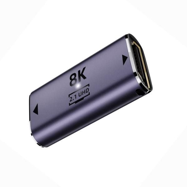 【商品説明】　・2本のHDMIケーブルを接続するためのHDMIカプラ。・HDMIメスからHDMI 2.1メスUHD拡張ゴールドコンバータアダプタまで8 K 60 hz HDTVをサポート・UHD 8 K 60 hz HDTVをサポートし、H...