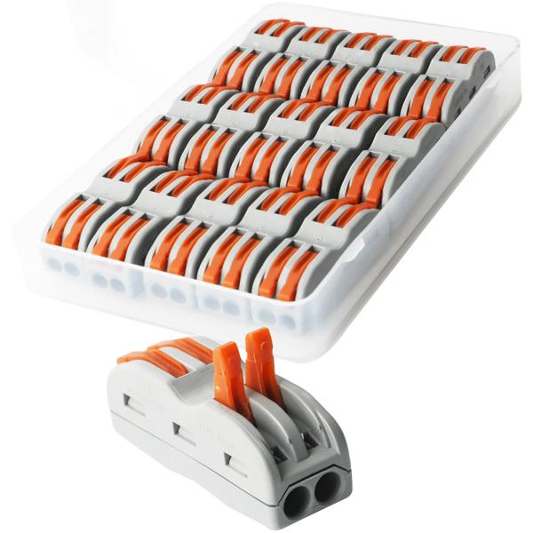 【商品説明】　・★SAFE - 長寿命、無腐食、アンチエイジング、耐圧4KV、感電防止に最適な難燃性絶縁材料変性ナイロンPA6.6を選択。・★サイズ-39mm×13.4mm×14.5mm・★実用 - コネクタの電圧範囲は0.75から4 mm...