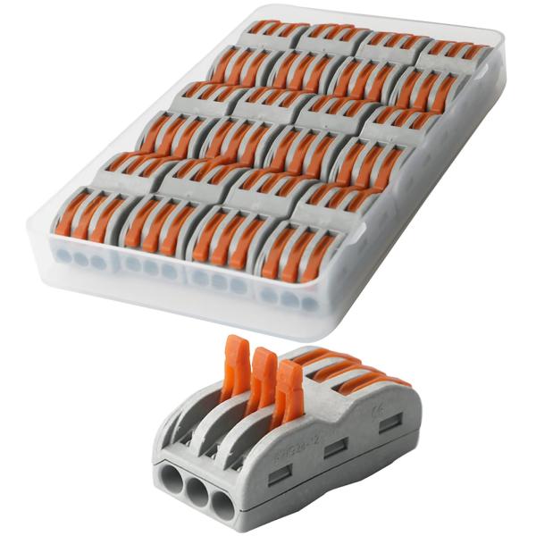 【商品説明】　・★SAFE - 長寿命、無腐食、アンチエイジング、耐圧4KV、感電防止に最適な難燃性絶縁材料変性ナイロンPA6.6を選択。・★サイズ-39mm×18.6mm×14.5mm・★実用 - コネクタの電圧範囲は0.75から4 mm...
