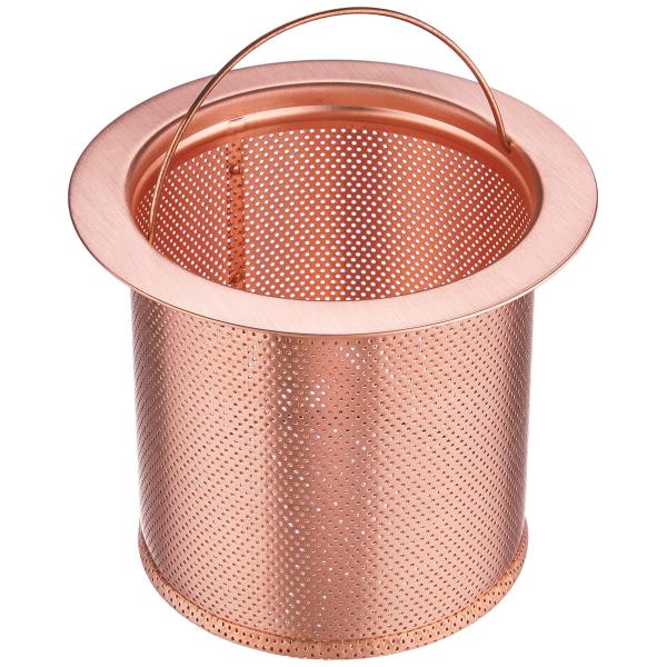 【商品説明】　・【お手入れ方法】カゴが黒ずんだ時は、酢(家庭用)に同量の塩を混ぜたものを塗り15~30分程置いた後、ブラシでこすりながら水で軽く洗い流します。※使用条件によって黒ずむ場合もありますが、銅イオンの抗菌効果は変わりませんので安心...