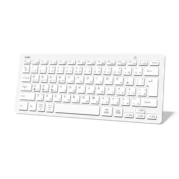 【商品説明】　・【JIS規格準拠の日本語配列で快適タイピング】 EWINのワイヤレスキーボードは、JIS規格準拠の標準日本語配列を採用。かな入力も英語入力もスムーズで、ノートPCと同じパンタグラフ方式で軽いタッチなのに打鍵感が快適。19mm...