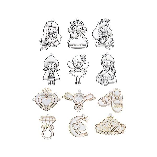 【商品説明】　・【ジュエル】　■オーナメントプレート＝ハート、ムーン、シューズ、ウィング、ティアラ、リング　※プレートの縁取りカラーはゴールド・【メルヘン】　■オーナメントプレート＝人魚姫、白雪姫、アリス、赤ずきんちゃん、ティンカーベル、ラ...