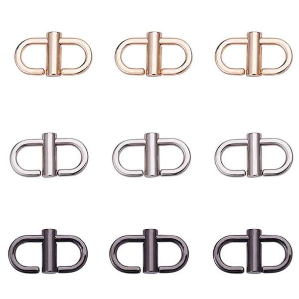 【商品説明】　・3色&amp;9個：銀、ガンメタル、ライトゴールデンは、さまざまなバッグチェーンのニーズを満たすことができます。・アプリケーション：これらの調整可能な金属製のバックルは、バッグチェーンの長さを調整し、壊れたチェーンを接続し、...