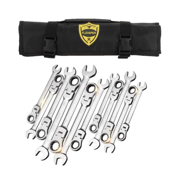 【商品説明】　・【セット内容】8,9,10,11,12,13,14,15,16,17,18,19mmコンビネーションレンチ各1点 、収納バッグ1点・【品質】クロームバナジウム鋼製で 熱処理＆鏡面仕上げ済み、耐久性や耐摩耗性に優れ、操作性が抜...