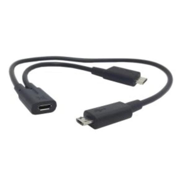 【商品説明】　・このUSB micro-Bケーブルは、オプションのケーブルで空いているUSBポートに接続できます。 したがって、次のようなことができます。 USBマイクロBインターフェースを備えた2つのモバイルデバイスを同時に充電できます。...