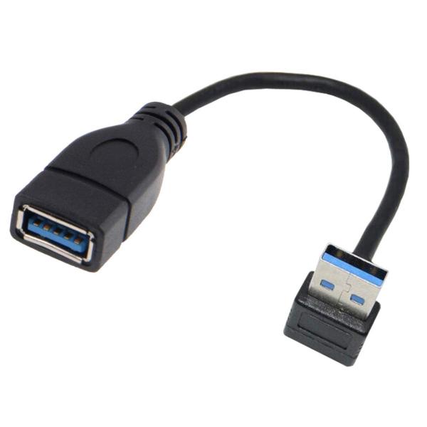 【商品説明】　・90度の角度付きコネクタ。・USB 2.0 1.1 1.0との下位互換性。・USB 3.0 タイプAオスからUSB 3.0 タイプAメス延長ケーブル 20cm 5Gbps・USB 3.0ホストとデバイスと併用すると最大5Gb...