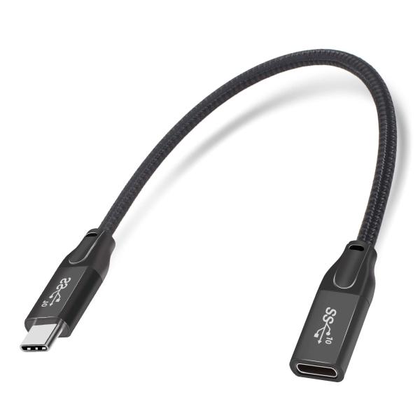 【商品説明】　・USB 3.1 Gen2に準拠するUSB Type-C延長ケーブルであり、最大10Gbpsまでのデータ転送速度に対応し、高速データ転送と4Kビデオ転送をサポートできます。・※ご注意ください※：USB-C端子は両面挿せるのです...